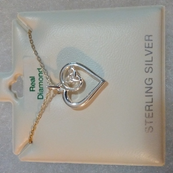 Solvar | Jewelry | Nib Solvar Celtic Knot Heart With Diamond | Poshmark